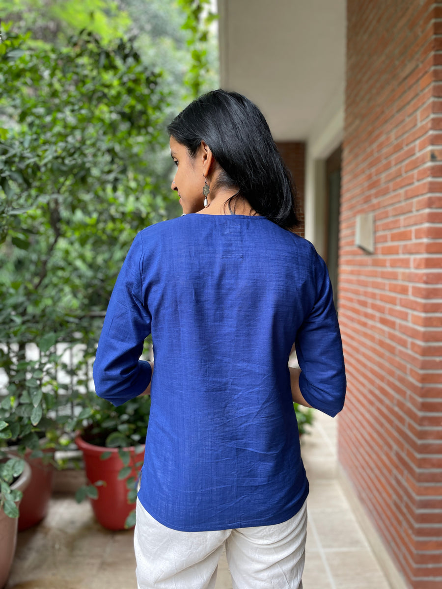 Buy Keyhole top | Cotton | Handloom top | Tamarind Chutney