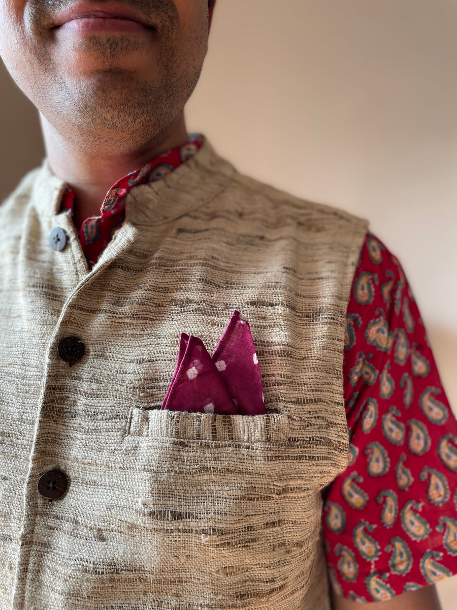 Buy men's pocke squares online | Sustainable pocket squares | Tamarind ...