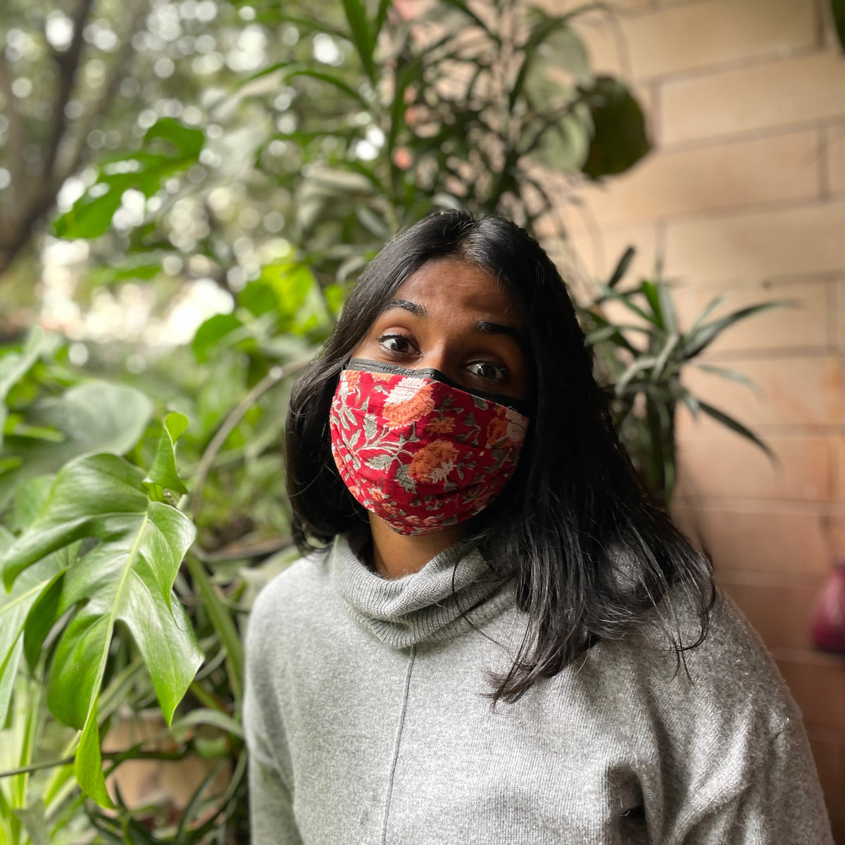 Buy three-layered cloth mask | Elastic face mask | Tamarind Chutney